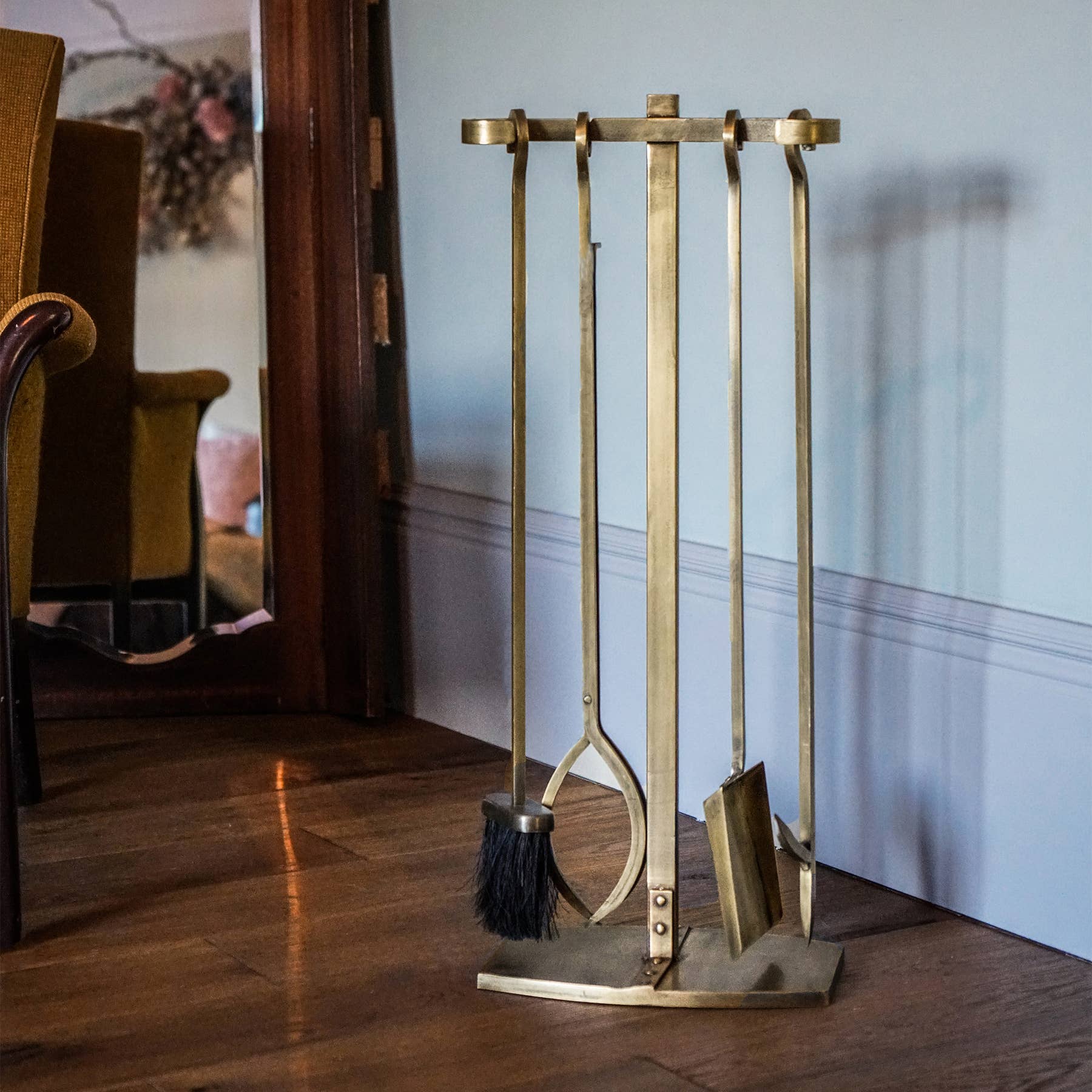 Fireside Companion Set Brass – REMIEL INTERIORS